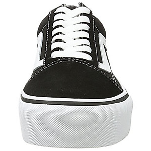 Vans Women's Old Skool Platform Trainers, (Black/White Y28), 8.5 UK 42.5 EU