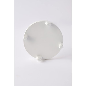 Mud Pie Wooden Paper Towel Holder, White, 16 1/2" x 6" Dia