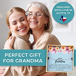 KEDRIAN Grandma Bracelet, 925 Sterling Silver, Best Grandma Gifts, Special Gifts For Grandma, New Grandma Gifts, Gift For Grandma, Grandma Birthday Gift, Best Great Grandma Gifts From Grandson