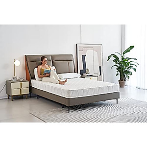Full Size - 6 Inch Homelife Innerspring Hybrid Mattress with Comfort Foam Top Layer & Pocket Coil Springs - Rolled in a Box - Oliver & Smith