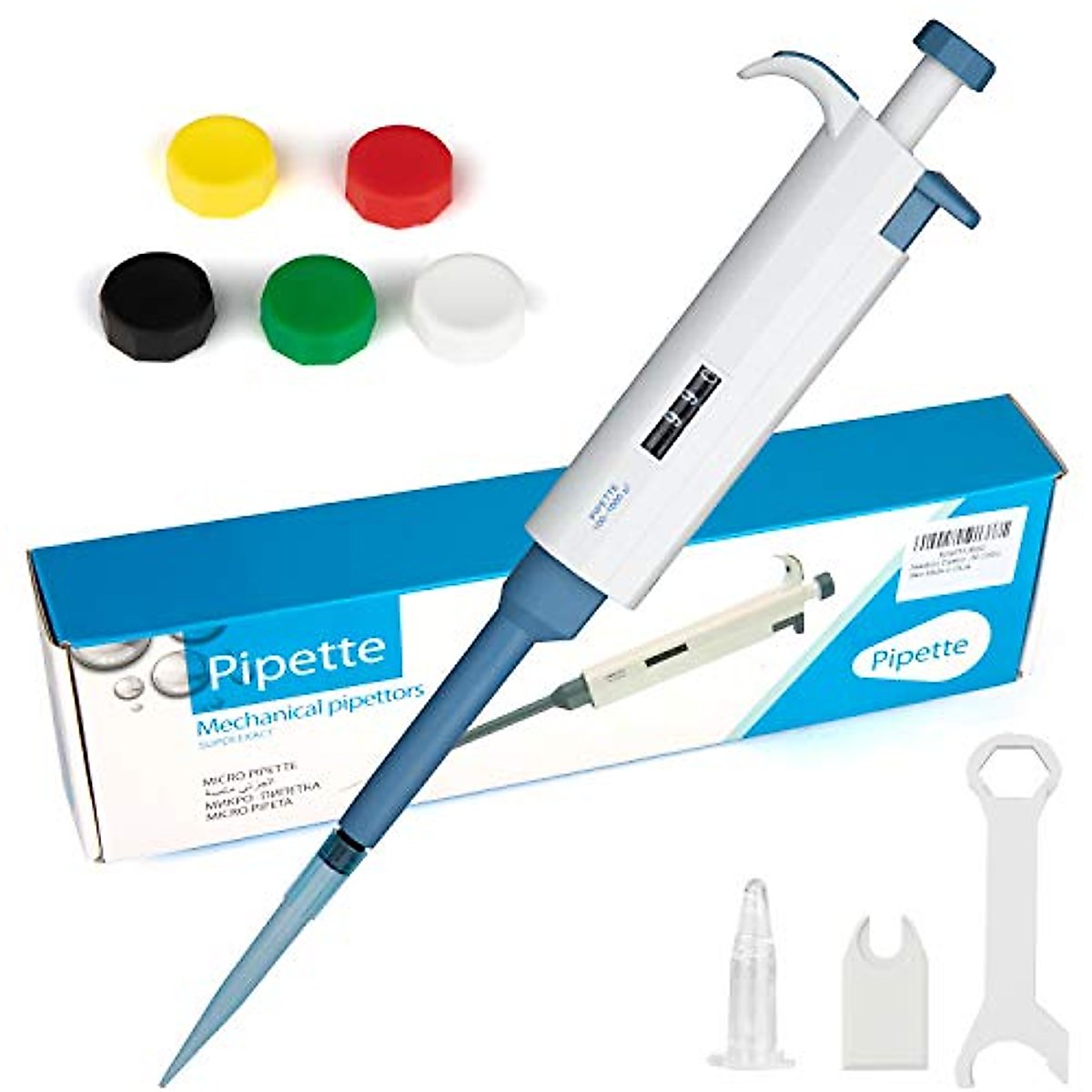 NestEcho Lab Single-Channel Pipettor,Adjustable Pipette 100-1000ul microliter Volume