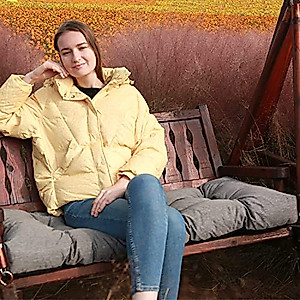 ROFIELTY Bench Cushion 36X14 inch, Indoor/Outdoor Anti-Slip Tufted Swing Seat Cushion, Comfortable Window seat Cushions Indoor, Piano Bench Cushions. (Burgundy, 36x14x4)