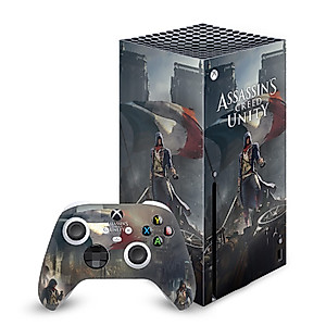 Head Case Designs Officially Licensed Assassin's Creed Arno Dorian French Flag Unity Key Art Matte Vinyl Sticker Gaming Skin Decal Cover Compatible with Xbox Series X Console and Controller Bundle