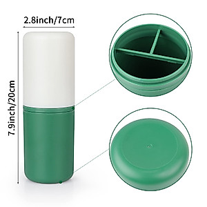 Hooqict Travel Toothbrush Case Portable Toothbrush Carrier Case Plastic Toothbrush Storage Case Cover Toothbrush Cup Container for Travelling, Camping, Bathroom, Home, School