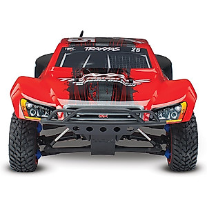 Traxxas Slayer Pro 4X4: Powered 4WD Short Course Racing Truck (1/10 Scale), Red/Black