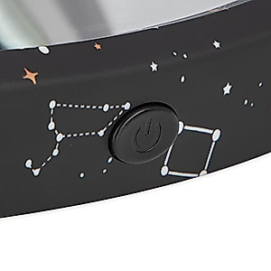 Nuby LED Light Backseat Baby Car Mirror with Remote Controlled Light, Wide View Shatter Resistant Mirror, Adjustable, Night Sky