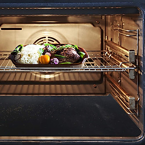 Eternal Living Non-Stick Oven Liners for Bottom of Electric, Gas, Toaster & Microwave Ovens Extra Thick Heavy Duty, Extra Large 26” x 16.25” Set of 3 Black