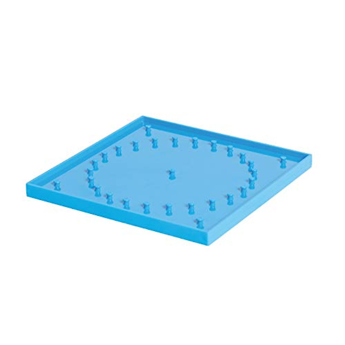 edxeducation Double-Sided Geoboards - 5 x 5 Grid/24 Pin Circular Array - Set of 6 - Includes Rubber Bands - Ideal for Ages 5+ - Geometry Math Manipulative - Teach Angles and Symmetry
