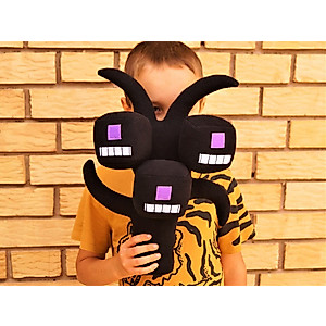 EASELR WeightedPlush 13 Inch Withe Plush Toys, Game Black Stuffed Plushie Doll Gift for Collectible Decoration Kids Game Fans