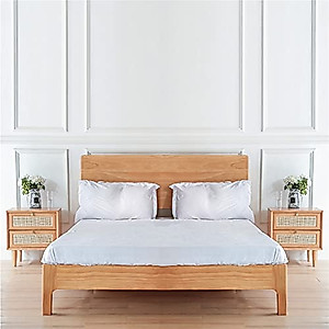 HIGOH Bedside Table Bedside Cabinet Household Living Room Storage Side Cabinet Home Storage Cabinet Bedroom Furniture Nightstand