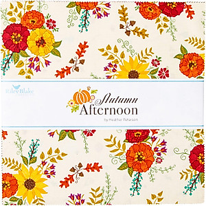 Heather Peterson Autumn Afternoon 10"" Stacker 42 10-inch Squares Layer Cake Riley Blake 10-14870-42, Assorted