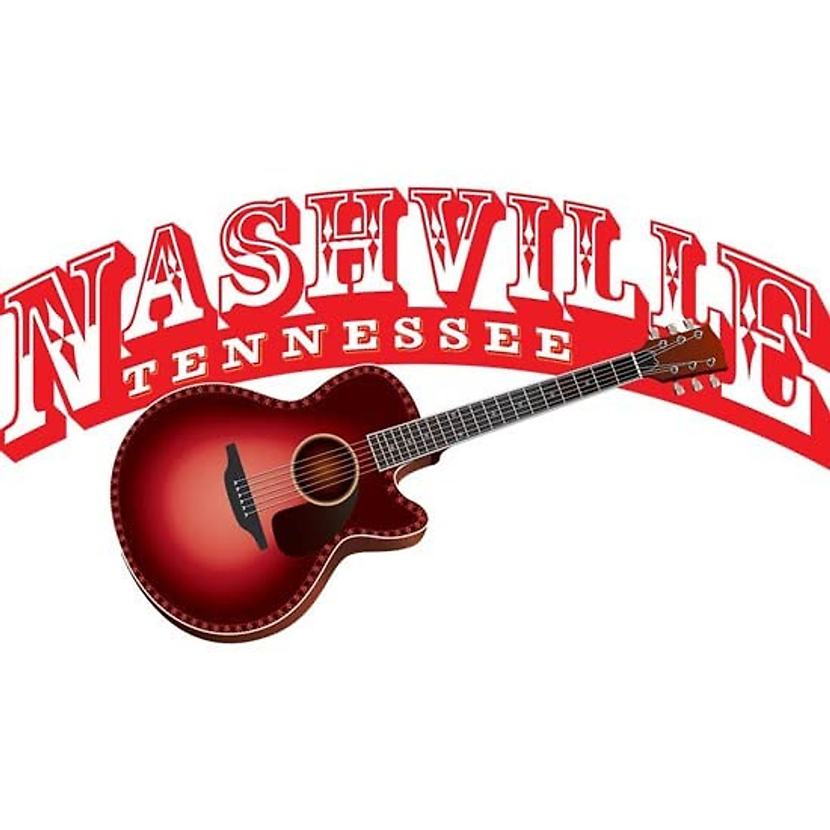 CafePress Nashville Guitar Mug Ceramic Coffee Mug, Tea Cup 11 oz