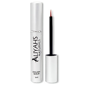 Organic Eyelash & Brow Growth Serum – Natural Lash Enhancer for Longer, Thicker Lashes – Cruelty-Free, Hypoallergenic, Vitamin-Rich, Peptide Formula with Biotin & Keratin – Best for Sensitive Eyes,5ml