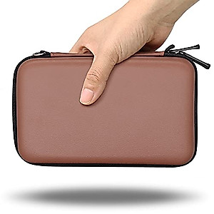 sisma 80 Switch Game Case Compatible with Nintendo Switch or PS Vita Games or SD Cards,Game Cartridge Holders Hard Shell Travel Storage Case Home Safekeeping, Brown