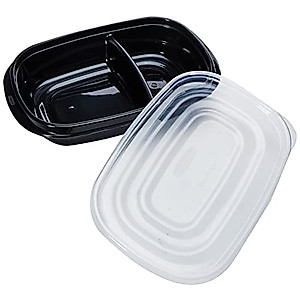 Rubbermaid TakeAlongs Food Storage Containers with Divided Base, 30 Piece Set