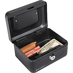 BARSKA EXTRA SMALL CASH BOX w/KEY LOCK