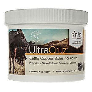UltraCruz - sc-363566 Cattle Copper Bolus Supplement for Adults, 25 Count x 25 Grams
