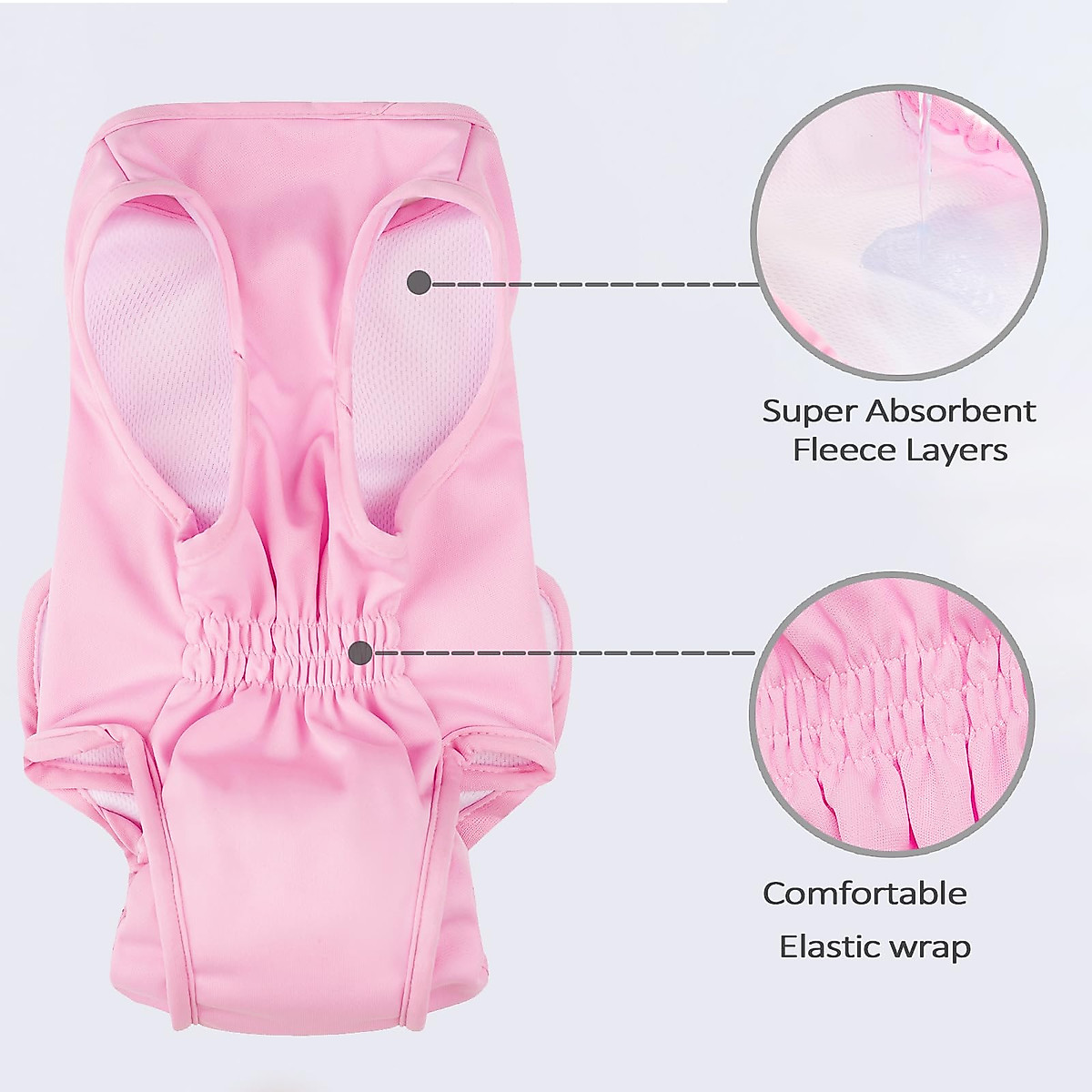 Recovery Suit for Dogs Cats After Surgery, Pet Bodysuit E-Collar & Cone Alternative Surgical Suit Puppy Wear, Anti Licking Wounds Doggie Onesie for Small Medium and Large Dogs(Pink, X-Large)