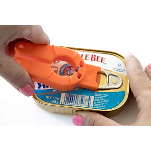 BRENIUM 2-pack Multifunctional Bottle and Can Opener, Plastic Water Bottle, Twist-Off, Pull Tab Soup, for Weak Hands, Seniors, Elderly, Rheumatoid Arthritis, Bottle Gripper, Ergonomic Lid Seal Remover