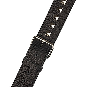 Jackson Metal Stud Leather Strap, Black, 2.5in