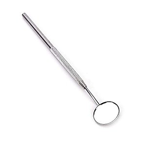 Stainless Steel Dental Mirror #5 with Handle 6.5", Dentist Tool for Teeth Cleaning Inspection