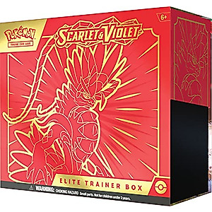 Pokemon TCG: Scarlet and Violet Elite Trainer Box - Koraidon Red (1 Full Art Promo Card, 9 Boosters and Premium Accessories)