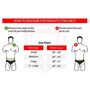 ROBOX Weight Lifting Belt, Lumbar Support, Powerlifting, Gym, Workout, Deadlift, Squat, Back Support 6" Neoprene Padded Self-Lock Buckle Belt for Men and Women (Small)