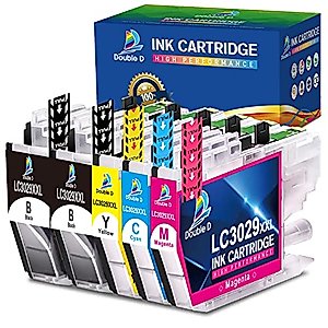DOUBLE D LC3029 XXL Compatible Replacement for Brother LC3029 LC3029XXL Ink Cartridges for MFC-J5830DW MFC-J5830DWXL MFC-J5930DW MFC-J6535DW MFC-J6535DWXL MFC-J6935DW (2Black,1Cyan,1Magenta,1Yellow)