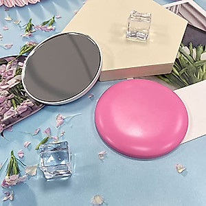 cdar Handheld Mirror,Hand Held Mirror, Salon Hairdresser Plain Mirror, Cosmetic Salon Makeup Hand Mirror for Professional Barbers Pink 05