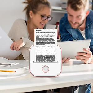 Mini Pocket Printer, New Upgrade Fast Printing Portable Mini Thermal Printer, Wireless Bluetooth Photo Printer Portable Sticker Printer DIY Scrapbook (Color Thermal self-Adhesive *3)