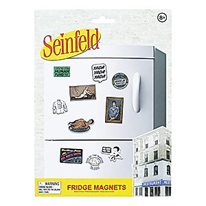 Seinfeld Fridge Magnets, Officially Licensed Seinfeld TV Show Merchandise Gifts and Home Decor