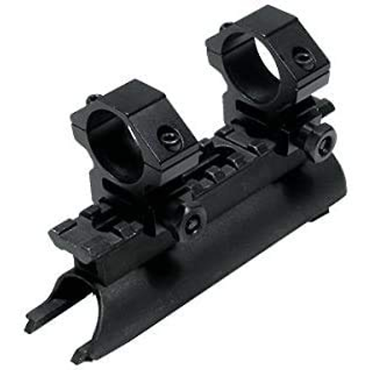 Ultimate Arms Gear Tactical SKS 7.62x39 Rifle See Through Receiver Cover Replacement Scope Mount With 2-7x32 Rifle Duplex Sniper Reticle Scope With Included 7/8" Weaver-Picatinny Scope Rings