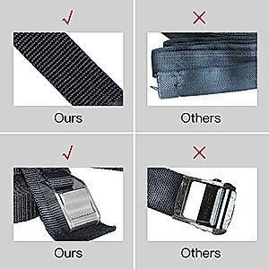 Premium Lashing Strap 1" x 13 ft,Tie Down Straps with Heavy Duty Cam Buckle with Sturdy Pad Secure Straps up to 1000 lbs Capacity for SUP, Kayak, Surboard, Cargo, Trailer, Luggage and More, 2 PCS/Set