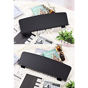 ATNEDCVH Music book stand for keyboard, Sheet music stand compatible for Casio Roland Yamaha P35 P45 P48 P105 P115 P121 P125 P128 KB PSR YPT EW NP KBP DGX series digital pianos keyboards (Matte black)