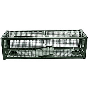Live Animal Humane Trap 2-Door Mouse Trap Cage for Chipmunk, Rats, Squirrels, Voles, Rodent and Small Size Pests