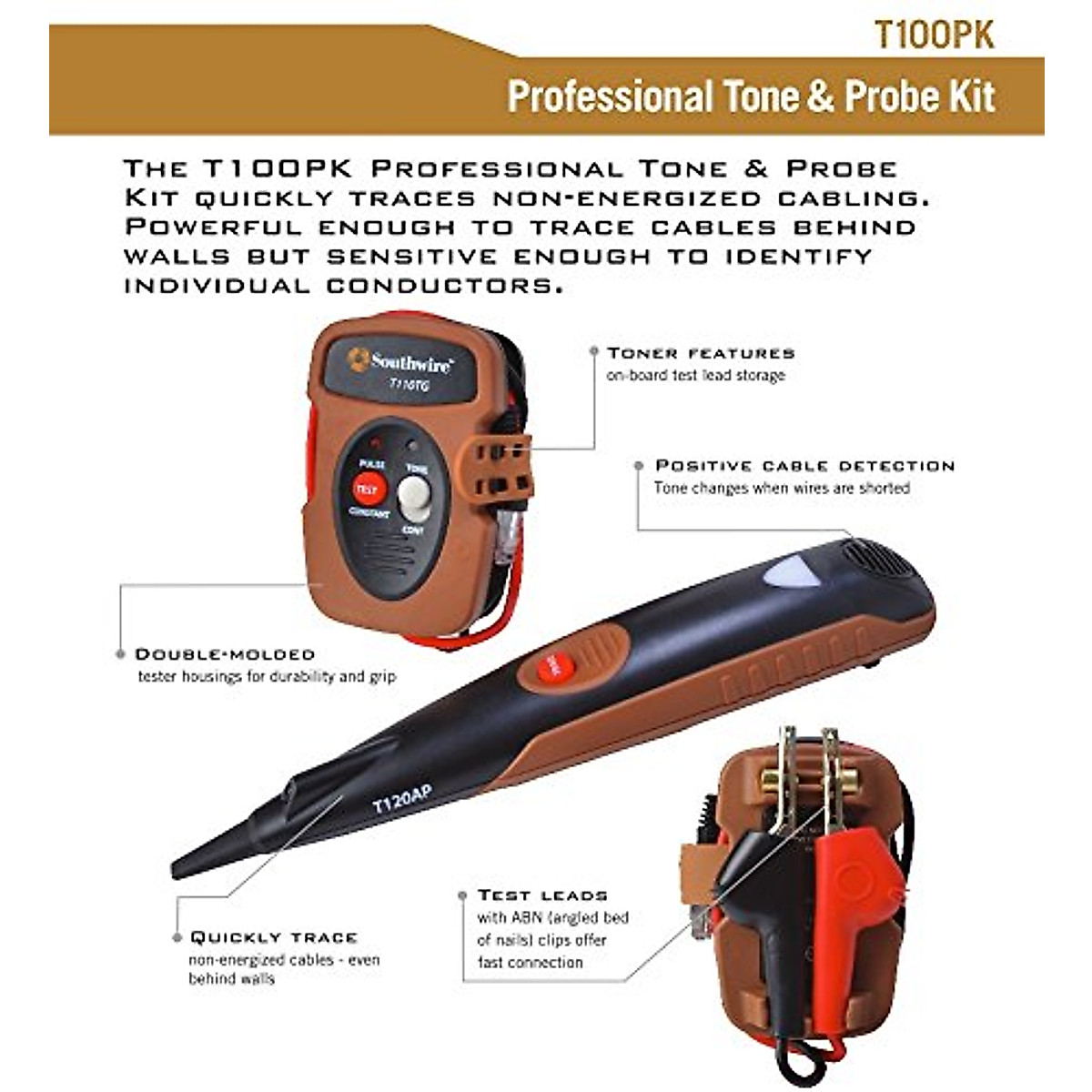 Southwire KIT, T100PK Contractor Tone Probe