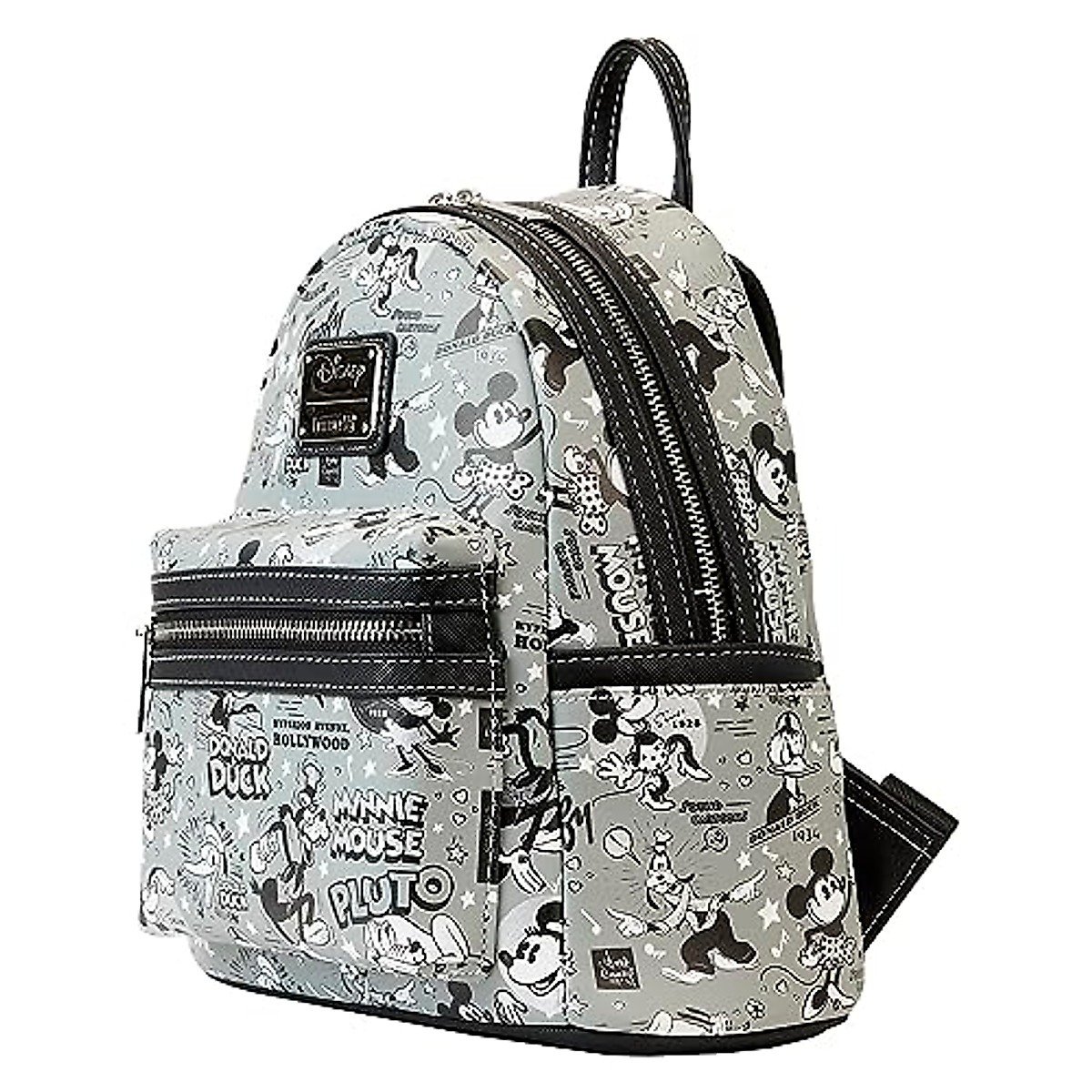 Loungefly Disney 100: Black and White Vault Mini-Backpack, Amazon Exclusive