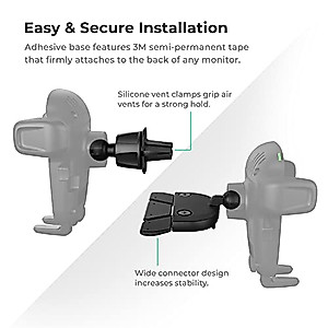 iOttie Car Charger Easy One Touch Wireless 2 Qi Charging CD Slot + Air Vent Combo Phone Mount for iPhone, Samsung Galaxy, Huawei, LG, Smartphones