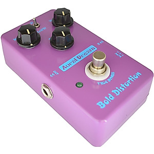 Aural Dream Bold Distortion Guitar Effect Pedal includes Heavy Distortion and High-Gain Powerful Dynamic Response for 2 Distortion modes,True Bypass