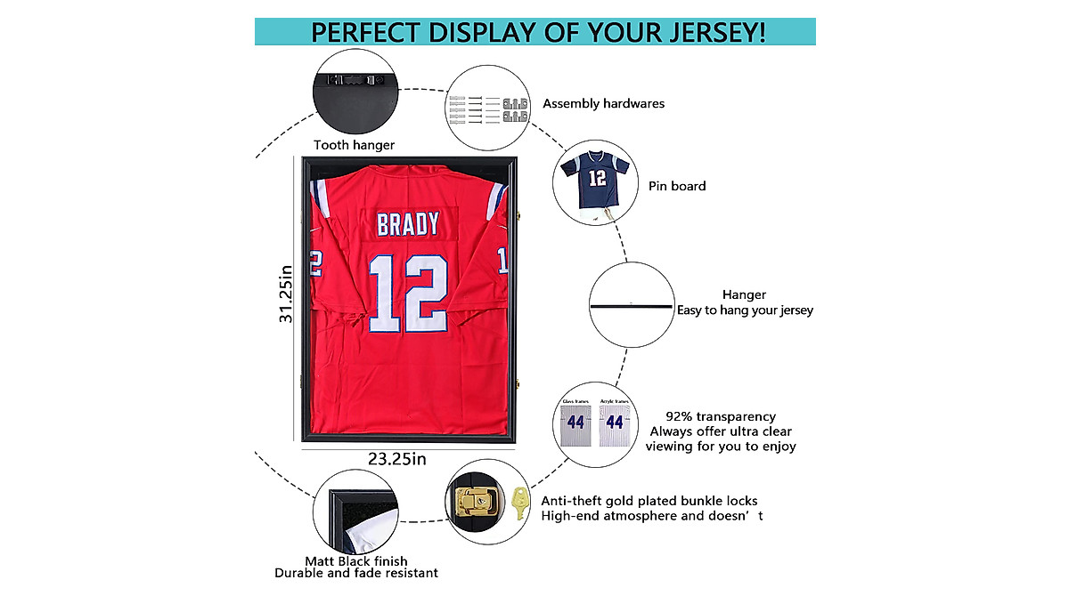 Grintus Jersey Display Case - 98% UV Protection