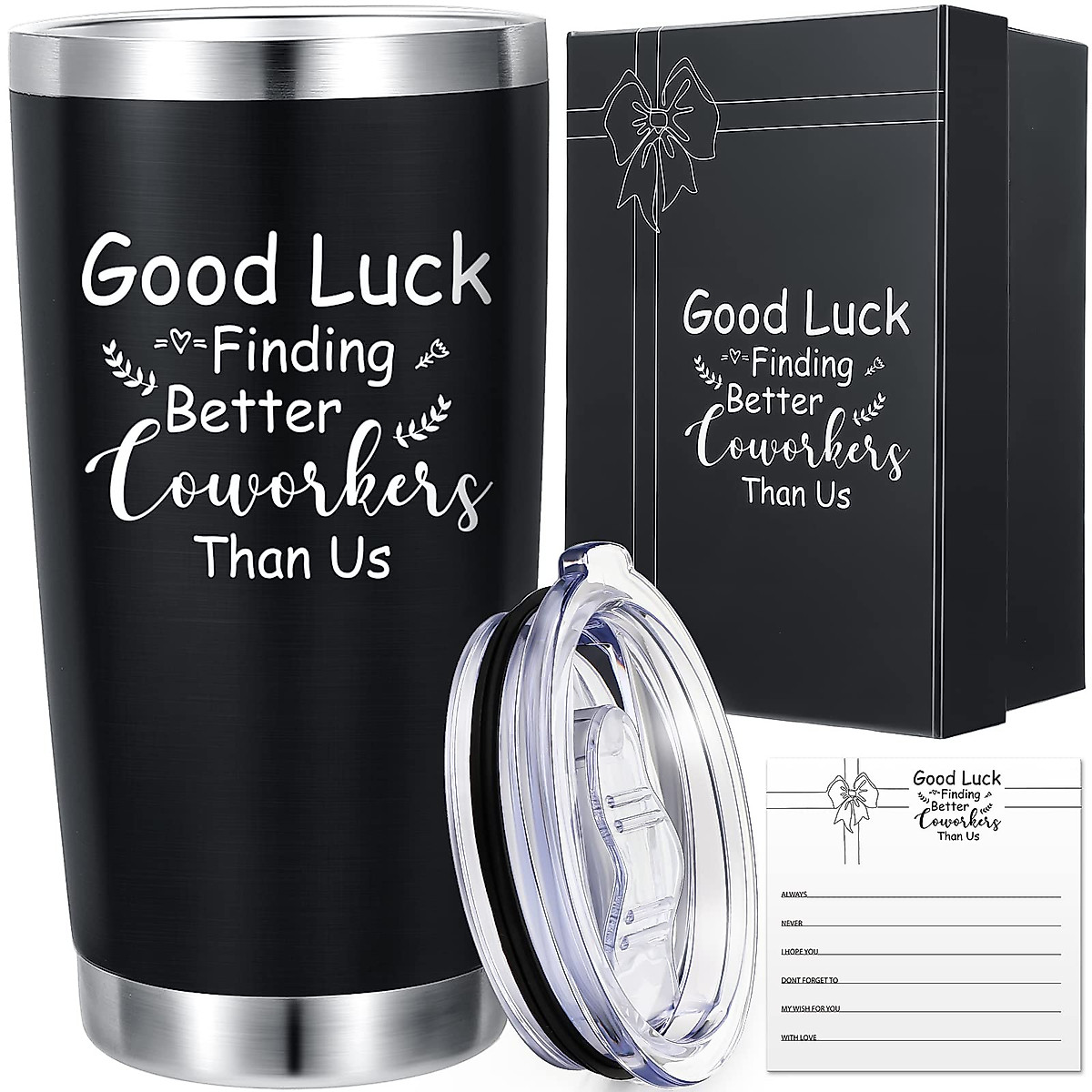 Sieral 3 Pcs Coworker Leaving Gifts Farewell Gifts Good Luck Finding Better Colleagues Than Us Coworker Leaving Tumbler 20 oz Mug Going Away Goodbye Gifts for Women