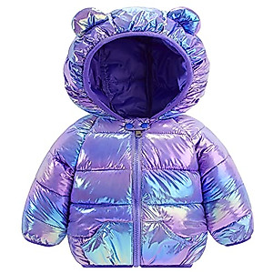 UNICOMIDEA Baby Girl Clothes 12-18 Months Cute Baby Winter Coat Long Sleeves Infant Zipper Jackets Size 18M Puffer Outerwear Coats Fashion Baby 1st Holiday Jacket
