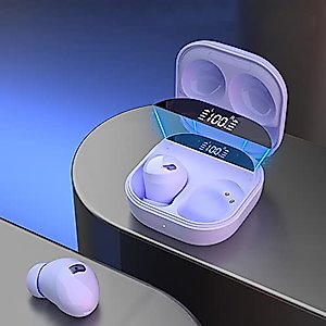 BIERELAOZI Wireless Earbuds Mini Bluetooth Headphones Earphones with Fast Charging Case, Noise Canceling Headset in-Ear Stereo Ear Buds Earphones for TV Smart Phone Computer Laptop Sports