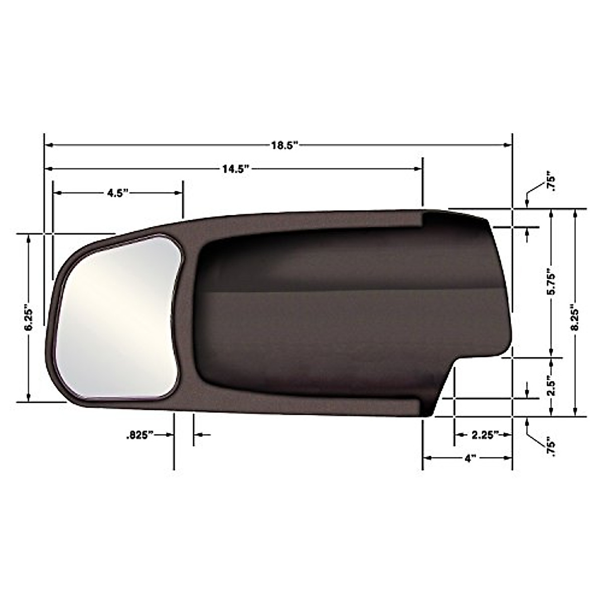 CIPA 11400 Dodge Custom Towing Mirror