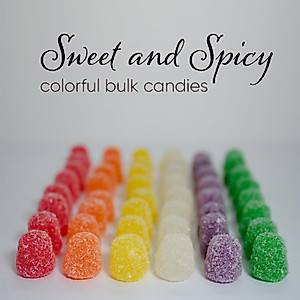 Spice Candy Gum Drops Bulk Candy - Assorted Fruit Flavor - 2 Pounds - Jelly Fruit Gum Drops - Sweet And Spice Drops Candy - Delicious Bulk Pack for Endless Candy Enjoyment - Ideal for Holidays Christmas Candy Tree