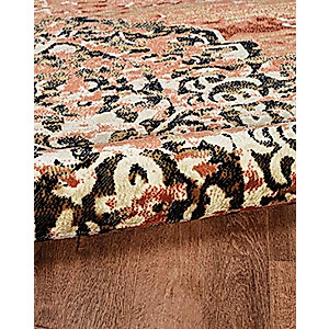 Linon RUGVT5081 Vintage Collection Nain RD 8x10, Red, 8' x 10'