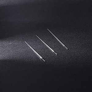 ZS 2Pcs G23 Titanium Insertion Pin Taper for Nose Ear Navel Lip Threadless Piercings Jewelry Kit, 18/16/14G Push in Body Piercing Stretching Kit Assistant Tool (18G)