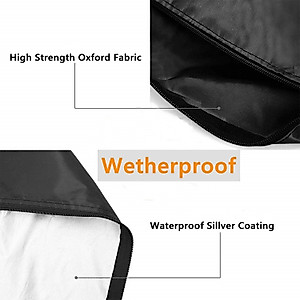 Patio Cushion Storage Bag 68” L x 30” W x 20” H, Waterproof Outdoor Cushion Furniture Storage Bag, Patio Cushion Cover Bag with Handle and Zipper, Extra Large Christmas Tree Storage Bag for Home