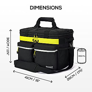 TOURIT Cooler Bag 46-Can Insulated Soft Cooler Large Cooler Collapsible 32L Portable Cooler for Camping, Beach, Work, Trip