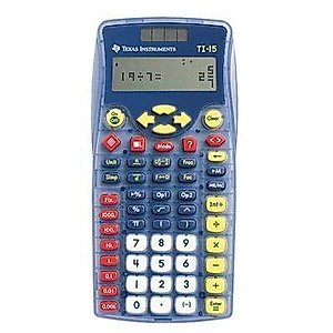 Texas Instruments TI15BK TI-15 Explorer Calculator - Blue